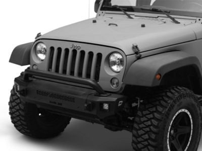 Barricade Jeep Wrangler HD3 Stubby Front Bumper with LED Fog Lights ...