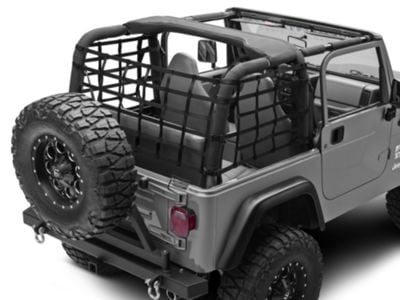 RedRock Jeep Wrangler Cargo Wrap Around Net; One Piece J101185 (92-06 ...