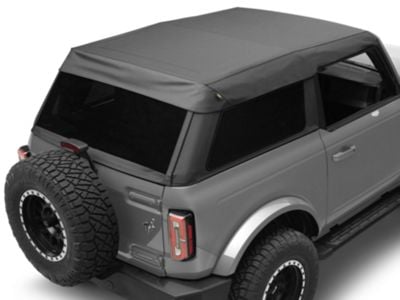 Bestop Bronco Trektop Slantback Soft Top; Black Diamond 56872-35 (21-26 ...