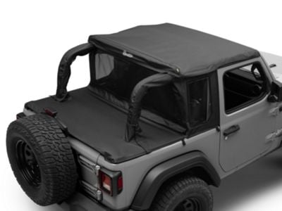 Bestop Jeep Wrangler Half Top Soft Top; Black Diamond 53903-35 (18-25 ...