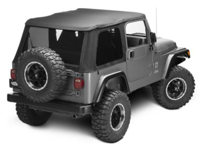 Bestop Jeep Wrangler Trektop NX Soft Top - Black Twill 56920-17 (97-06 ...