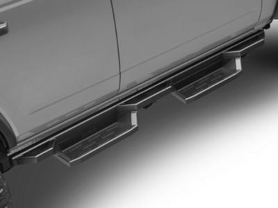 Bronco Square Tube Drop Style Nerf Side Step Bars; Matte Black (21-24 ...