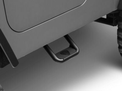 Jeep Wrangler Hoop II Steps; Black; Pair (97-06 Jeep Wrangler TJ ...