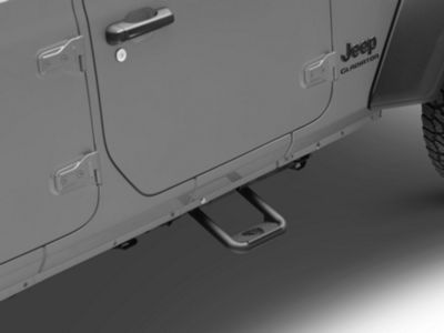 Jeep Gladiator Hoop II Side Steps; Black; Pair (20-25 Jeep Gladiator JT ...