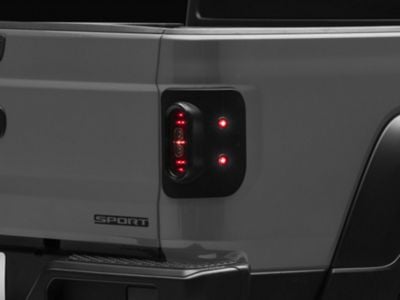 Combat Off Road Jeep Gladiator Tail Gunner LED Tail Lights; Black ...