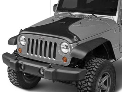 Covercraft Colgan Custom Jeep Wrangler T-Style Bra; Black Crush ...