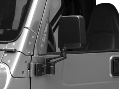 RedRock Jeep Wrangler Mirror Relocation Brackets J133447 (97-06 Jeep ...