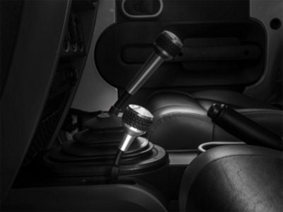 DV8 Offroad Jeep Wrangler 4WD Shifter Knob; Brushed D-JP-180011-BL (07 ...