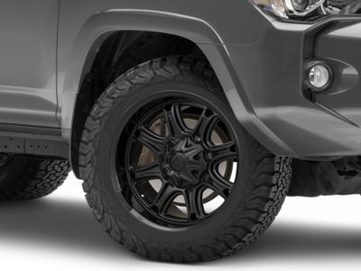Fuel Wheels Toyota 4-Runner Darkstar Matte Black with Gloss Black Lip 6 ...