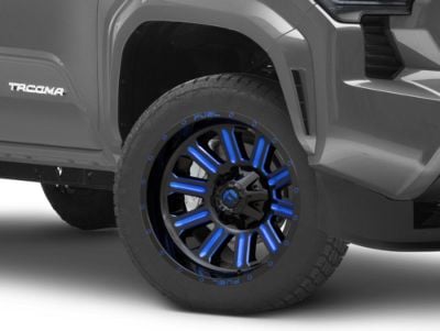 Fuel Wheels Tacoma Hardline Gloss Black with Blue Tinted Clear 6-Lug ...