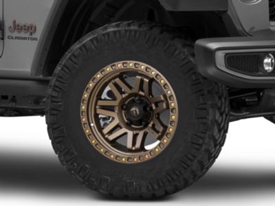 Fuel Wheels Jeep Gladiator Syndicate Full Matte Bronze Wheel; 17x9 ...