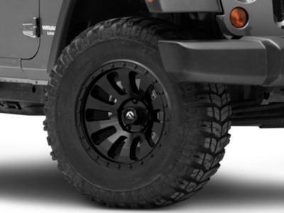 Fuel Wheels Jeep Wrangler Tactic Matte Black Wheel; 18x9; 1mm Offset ...