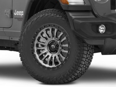 Fuel Wheels Jeep Wrangler Rincon Matte Gunmetal with Black Ring Wheel ...