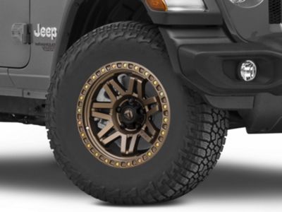Fuel Wheels Jeep Wrangler Syndicate Full Matte Bronze Wheel; 17x9 ...