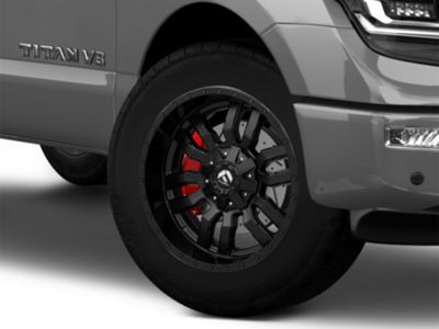 Fuel Wheels Titan Sledge Matte Black with Gloss Black Lip 6-Lug Wheel ...