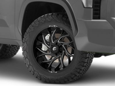 Fuel Wheels Tundra Runner Gloss Black Milled 6-Lug Wheel; 20x9; 1mm ...