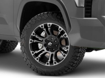 Fuel Wheels Tundra Vapor Matte Black with Gray Tint 6-Lug Wheel; 18x9 ...
