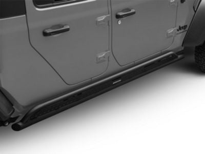 Go Rhino Jeep Gladiator Frame Mounted Steel Rock Sliders; Textured ...