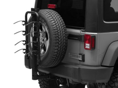 Jeep Wrangler TiltAWAY Bike Rack; Carries 4 Bikes (Universal; Some ...