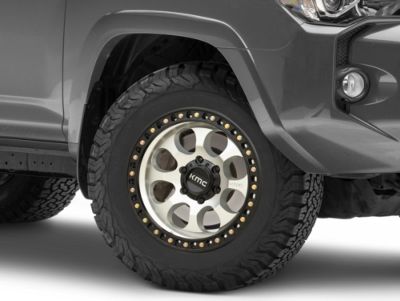 KMC Toyota 4-Runner Riot SBL Machined with Satin Black Lip 6-Lug Wheel ...