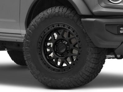 KMC Bronco GRS Satin Black 6-Lug Wheel; 18x9; 18mm Offset KM54989063718 ...