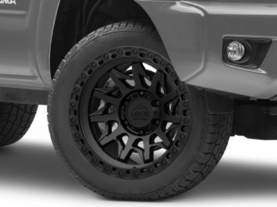 Lock Off-Road Tacoma Lunatic Matte Black with Matte Black Ring 6-Lug ...