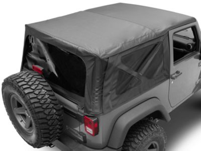 MasterTop Jeep Wrangler Complete Soft Top with Tinted Windows; Black ...
