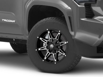 Mayhem Wheels Tacoma Rampage Black Milled 6-Lug Wheel; 17x9; -12mm ...