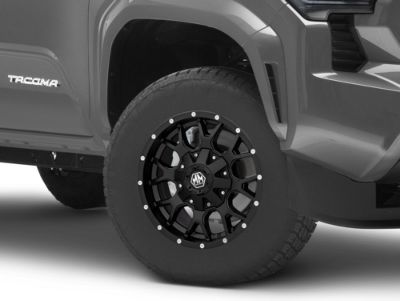 Mayhem Wheels Tacoma Warrior Matte Black 6-Lug Wheel; 17x9; -12mm ...