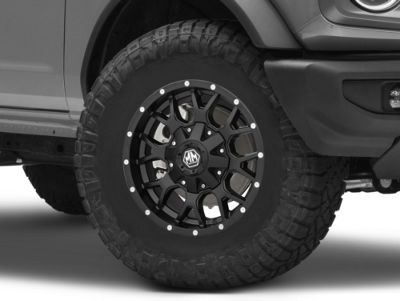 Mayhem Wheels Bronco Warrior Matte Black 6-Lug Wheel; 17x9; 18mm Offset ...