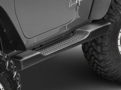 Mopar Jeep Wrangler Factory Style Molded Side Step Bars; Black ...