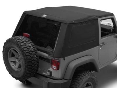 Mopar Jeep Wrangler JEEP Trektop Glide Slantback Soft Top; Black Twill ...