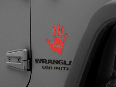 Jeep Licensed by RedRock Jeep Wrangler Jeep Wave Decal; Red J173999 (87 ...