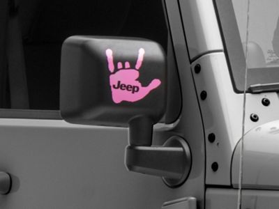 Jeep Licensed by RedRock Jeep Wrangler Jeep Metal Decal; Pink J175821 ...