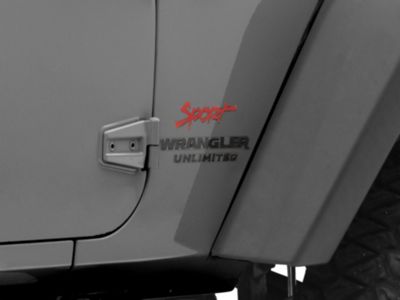 Jeep Licensed by RedRock Jeep Wrangler Sport Script Side Logo Decal ...