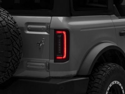 Oracle Bronco Flush Mount LED Tail Lights; Black Housing; Tinted Lens ...