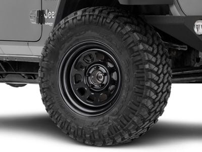 Pro Comp Steel Wheels Jeep Wrangler District Gloss Black Wheel; 17x9 ...