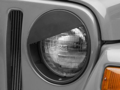 RedRock Jeep Wrangler Angry Eye Headlight Trim J165194 (97-06 Jeep ...