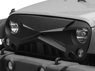 RedRock Jeep Wrangler Hawk Grille with LED Lighting J184713 (07-18 Jeep ...