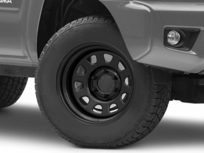 Rough Country Tacoma Steel Gloss Black 6-Lug Wheel; 17x9; -12mm Offset ...