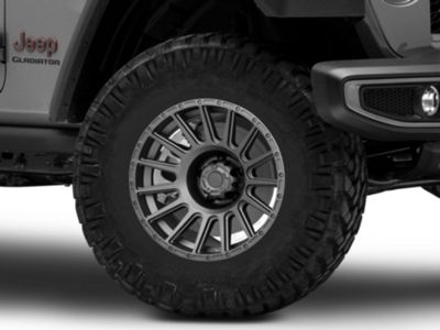 Rovos Wheels Jeep Gladiator Bara Charcoal Wheel; 17x9; -6mm Offset ...