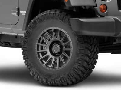 Rovos Wheels Jeep Wrangler Bara Charcoal Wheel; 17x9; -6mm Offset ...