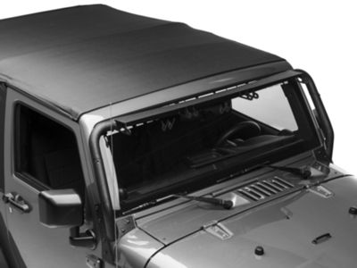 Rugged Ridge Jeep Wrangler Tubular Windshield Mounted Light Bar for ...