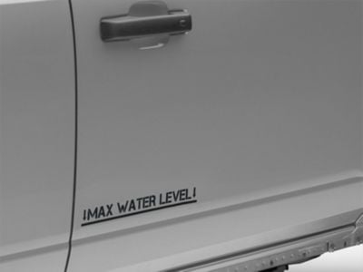SEC10 Bronco Max Water Level Decal; Matte Black J152426 - Free Shipping