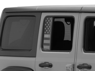SEC10 Jeep Wrangler Small Rear Window Decal; Gloss Black J180945 (18-24 ...