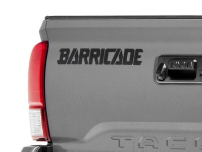 SEC10 Tacoma Barricade Standard Decal; Black J172644 (Universal; Some ...