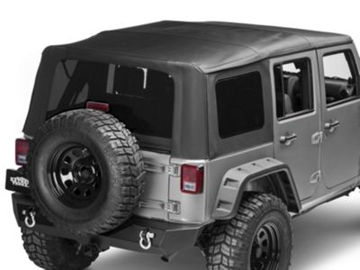 Smittybilt Jeep Wrangler Premium Replacement Soft Top with Tinted ...