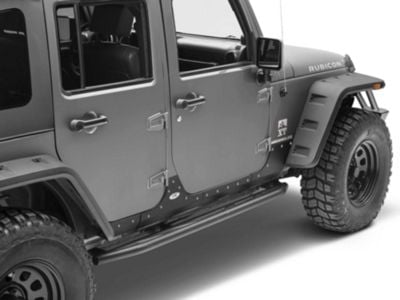 Smittybilt Jeep Wrangler XRC Body Cladding; Black Textured 76887 (07-18 ...