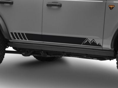 SEC10 Bronco Mountain Rocker Stripes: Gloss Black FB29273 (21-24 Bronco ...