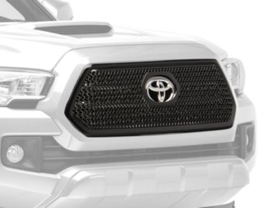 Tacoma Overlay Grille; Gloss Black (16-19 Tacoma)